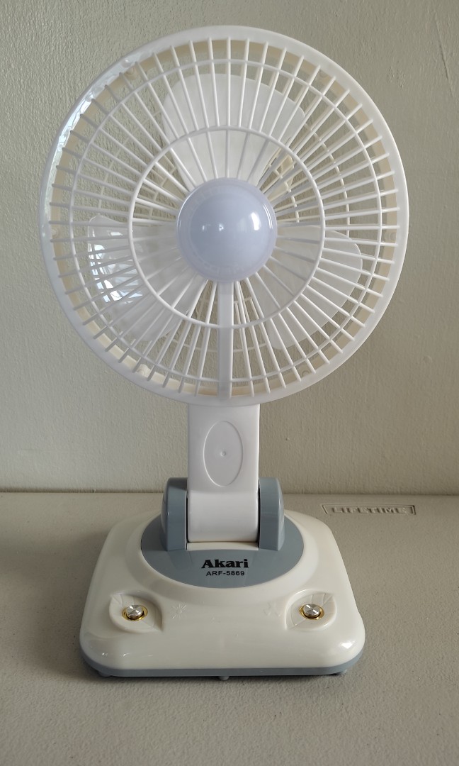 Akari LED Desk Fan, Furniture & Home Living, Lighting & Fans, Fans on ...