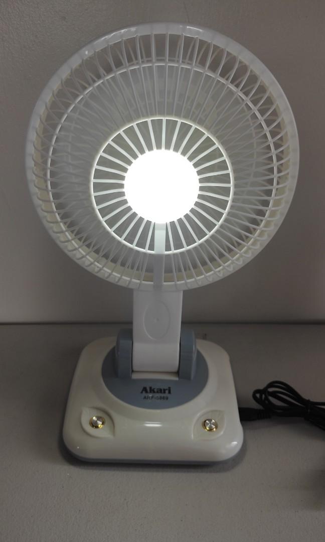 Akari LED Desk Fan, Furniture & Home Living, Lighting & Fans, Fans on ...
