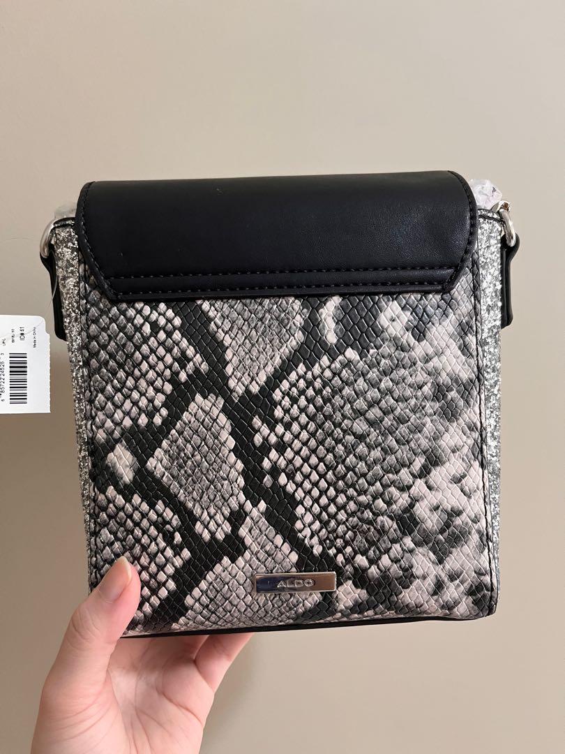 ALDO Authentic Snake Skin Crossbody Bag Clutch, Women's Fashion, Bags ...