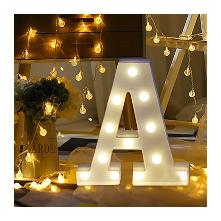 Alphabet Marquee Light Letter A & B ONLY, Furniture & Home Living ...