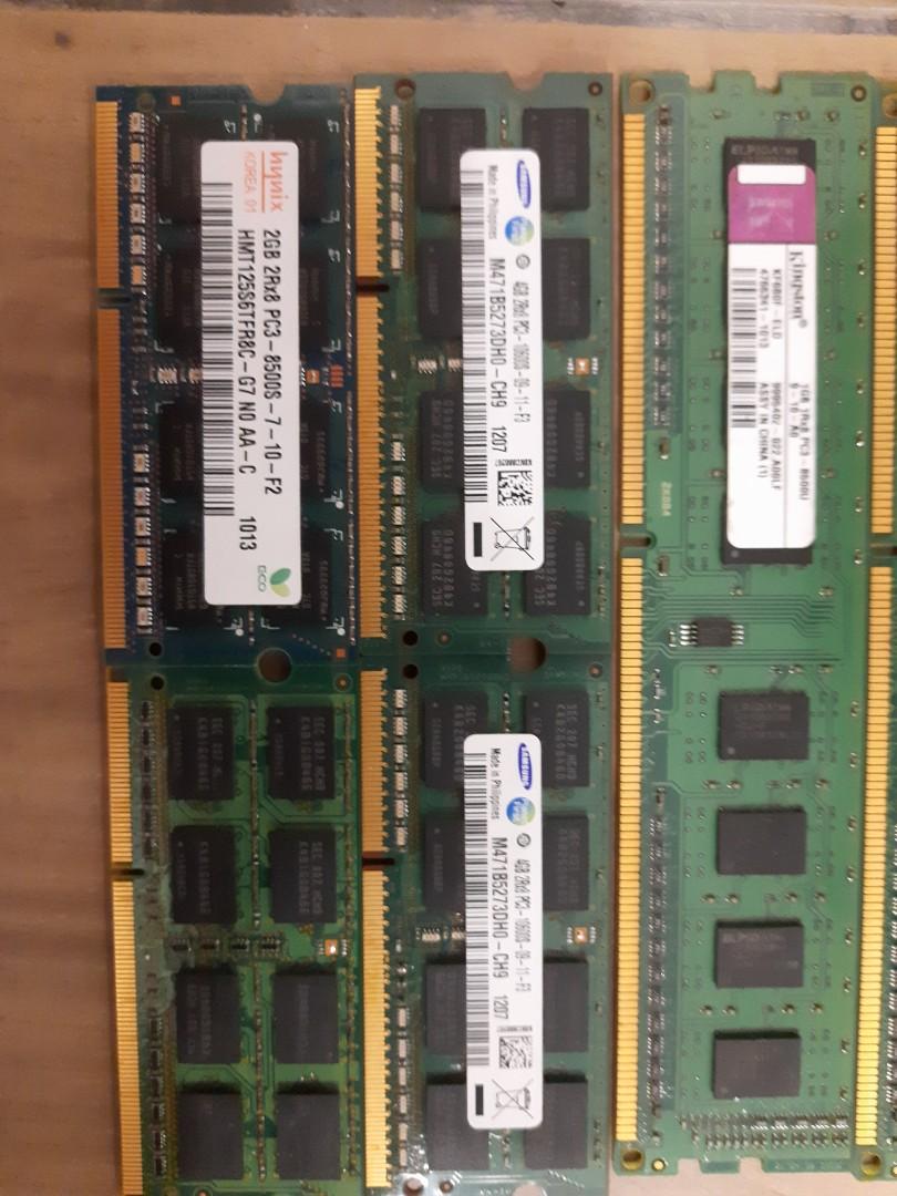 Assorted DDR3 RAM, Computers & Tech, Parts & Accessories, Computer ...