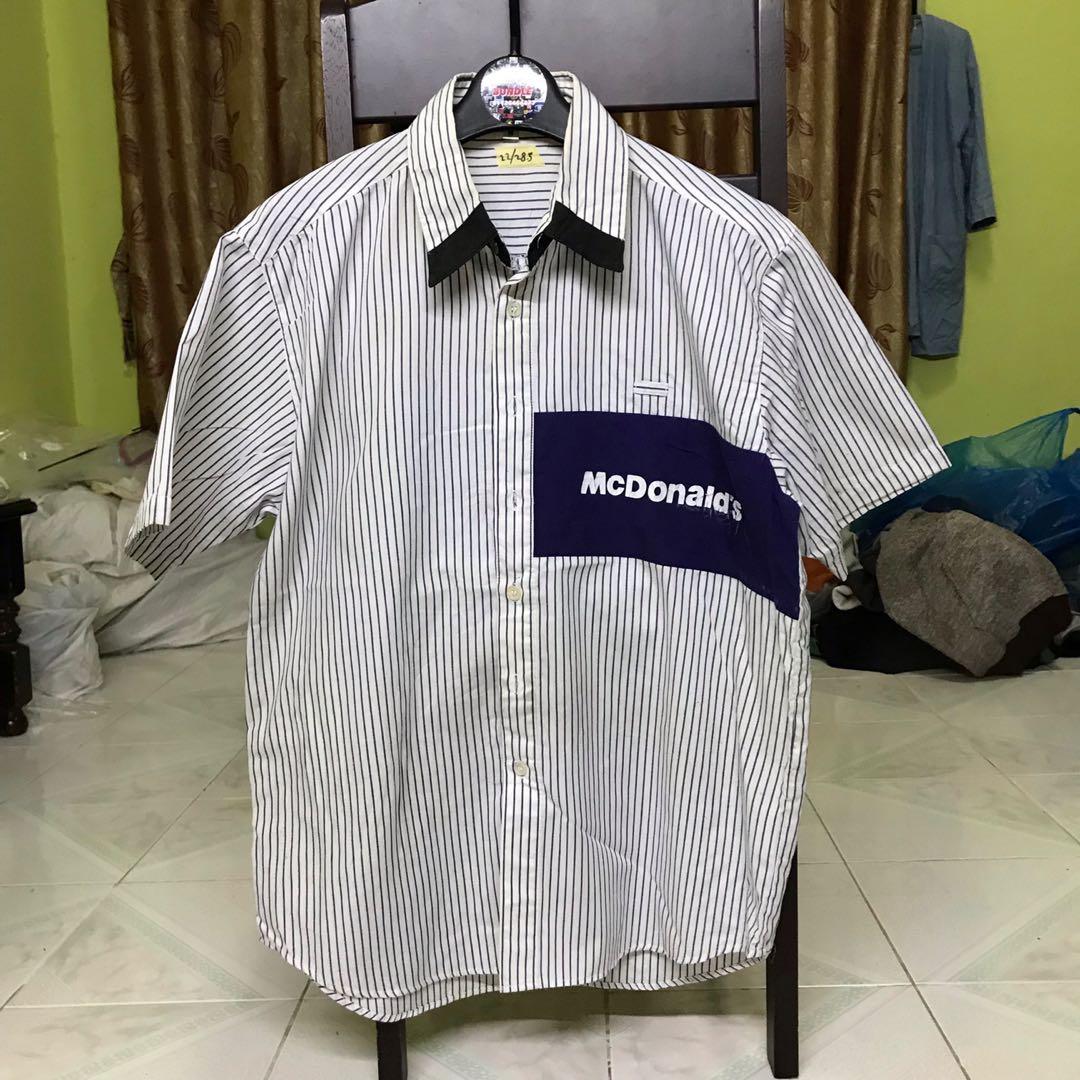 Baju staff MCD, Men's Fashion, Clothes, Tops on Carousell