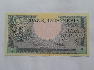 Bank Indonesia 5000 Lima Ribu Rupiah 1975, Hobbies & Toys, Memorabilia ...