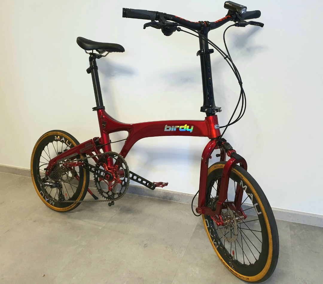 Birdy 3 Deep Candy Red upgraded! Ridea / Colorplus / RevoPro / Ultegra ...