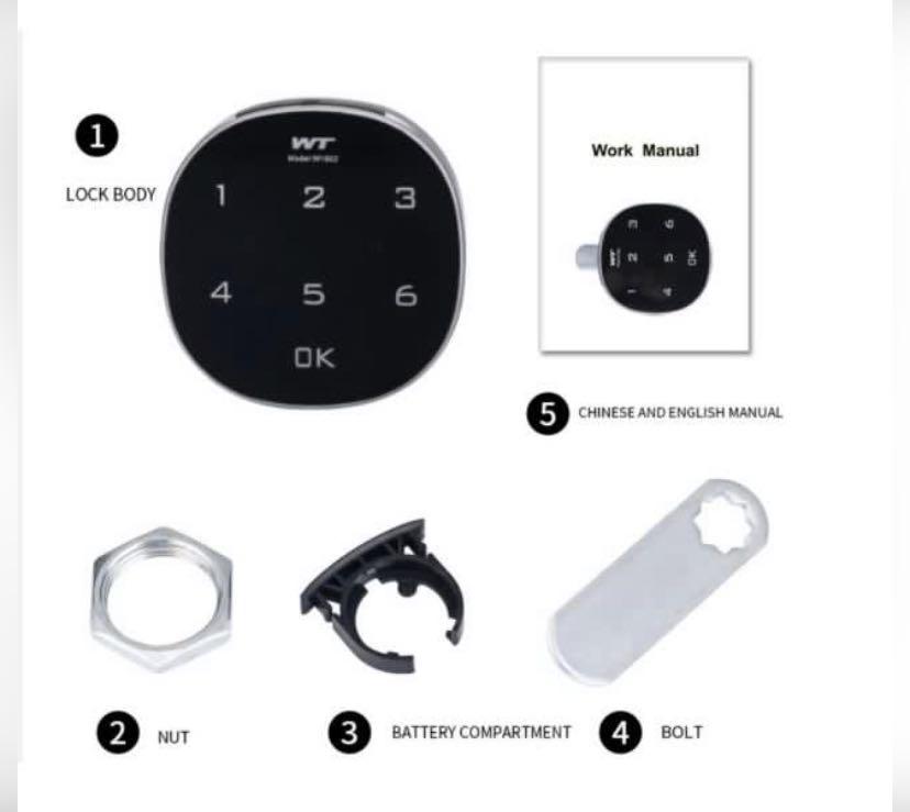 BNIB WT M1602 Digital Lock LetterBox Cheap, Furniture & Home Living ...