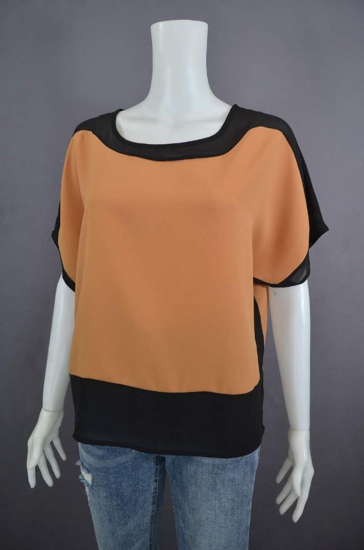 Brown top, Women's Fashion, Tops, Blouses on Carousell
