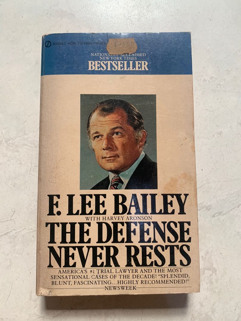 Buku Import The Defense Never Rests by F.Lee Bailey, Buku & Alat Tulis ...