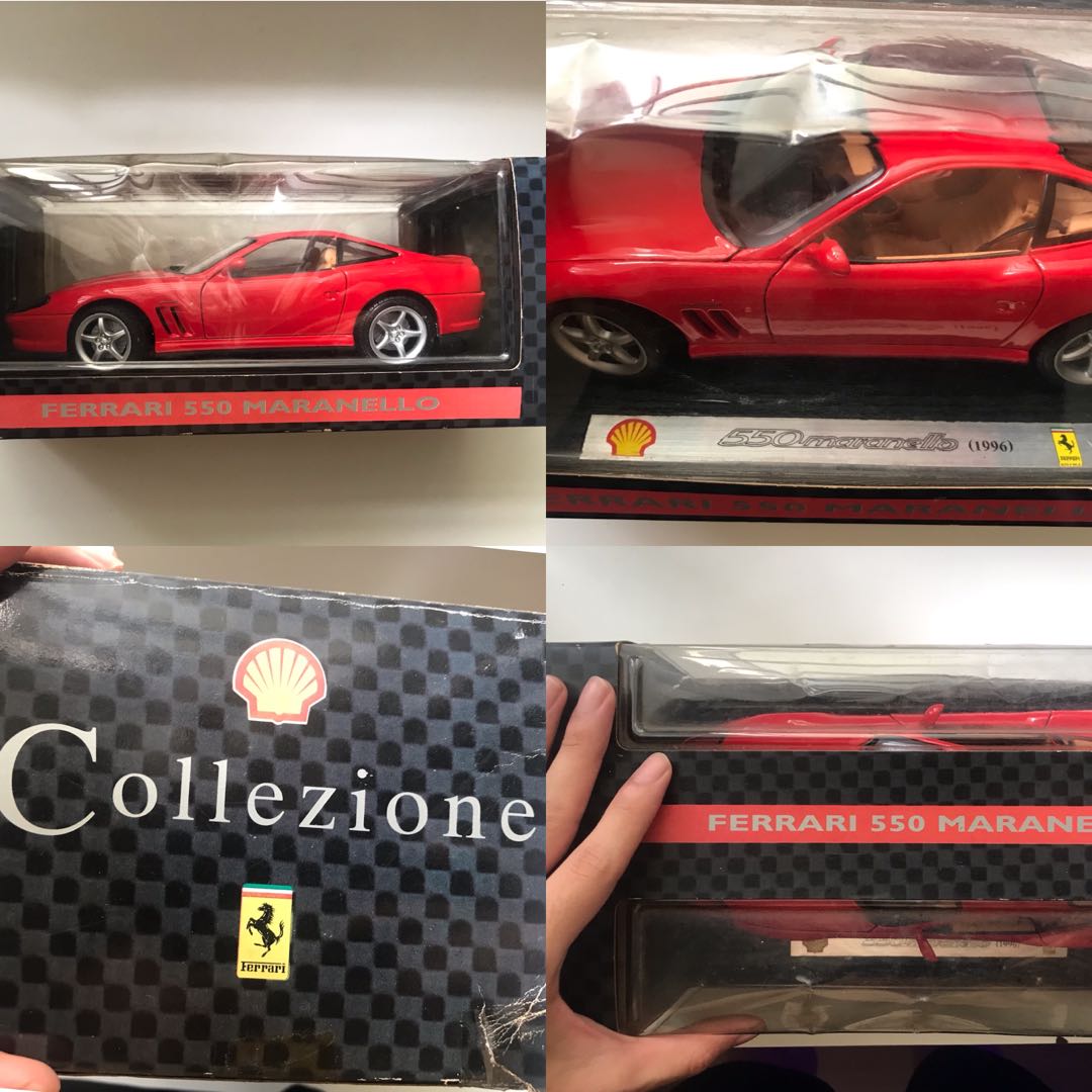 Car model: Ferrari 550 Maranello 1:18 scale 1996 Shell collection ...