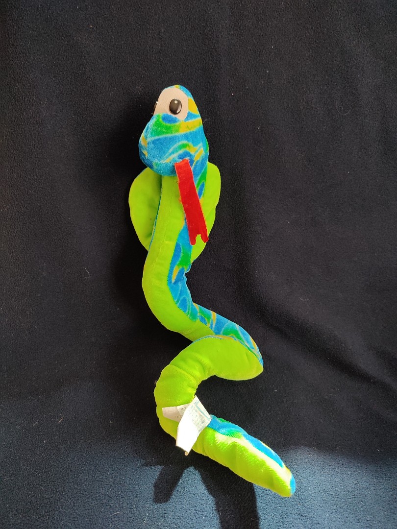Classic Toy Co. Blue & Green Snake Stuffed Animal, Hobbies & Toys, Toys ...