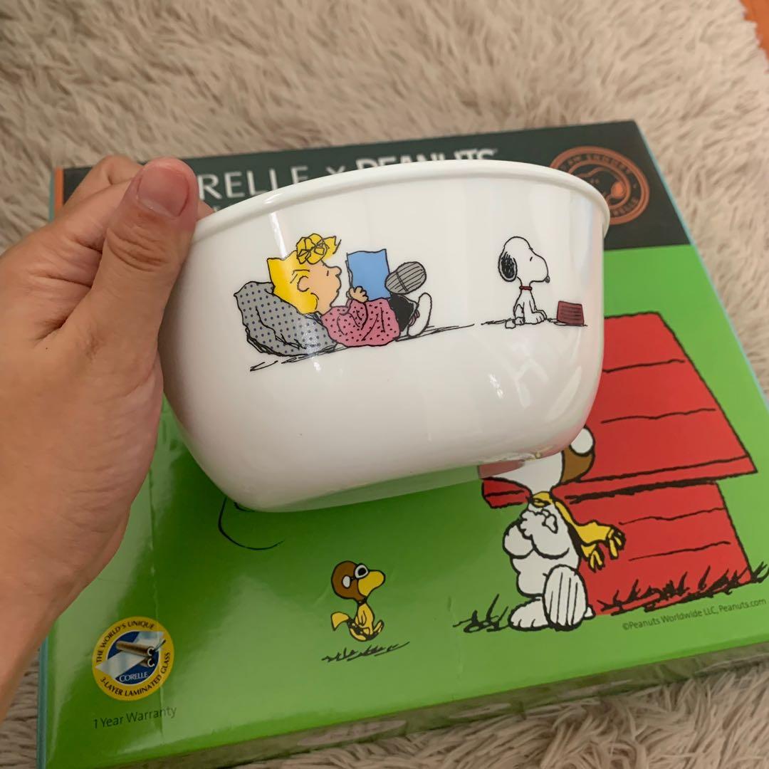 Corelle x Peanuts Set 3 pcs Limited Edition, Furniture & Home Living ...