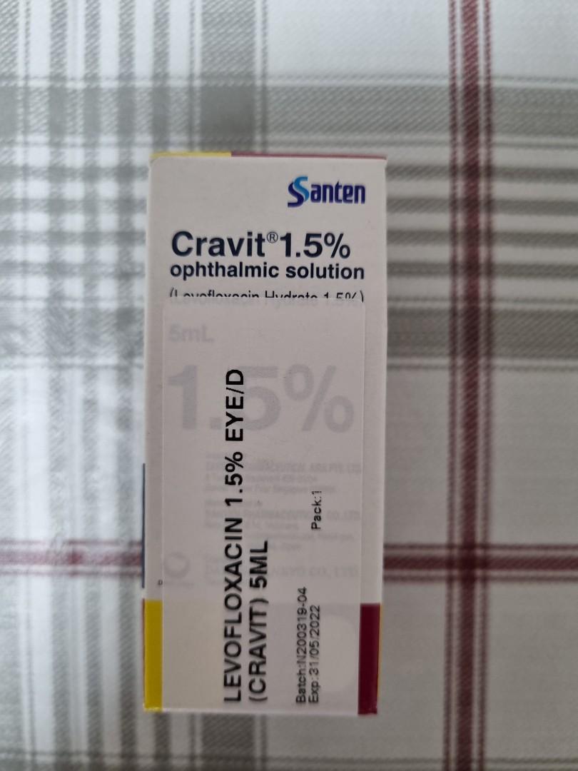 Cravit eye drops, Beauty & Personal Care, Vision Care on Carousell