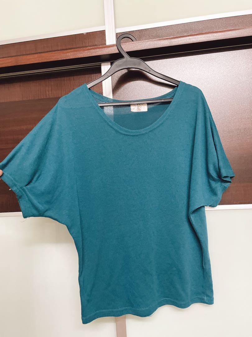 Cyan Top, Women's Fashion, Muslimah Fashion, Tops on Carousell