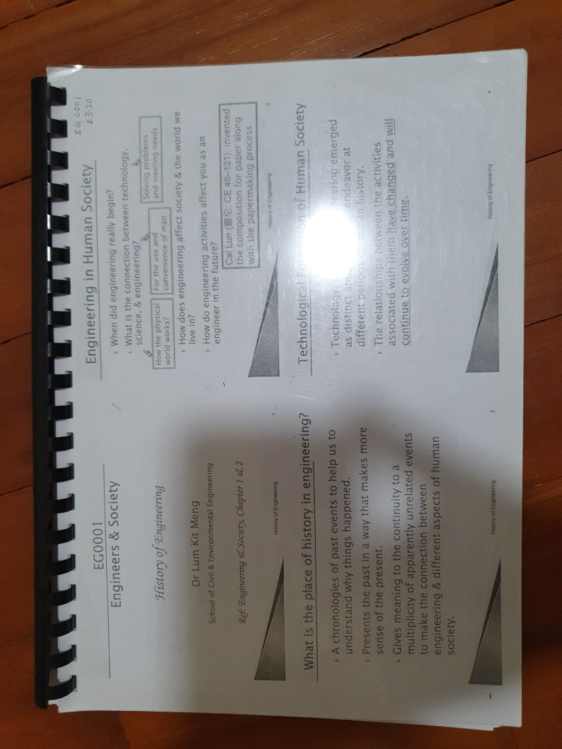 EG0001 ENGINEERS & SOCIETY HISTORY OF ENGINEERING DR LUM KIT MENG ...