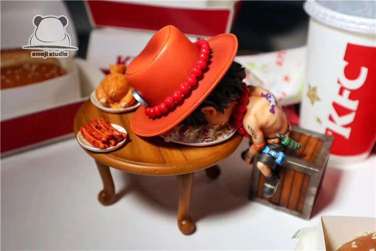 Emoji Studio GK Eating Luffy Ace Sabo, Hobbies & Toys, Toys & Games on ...