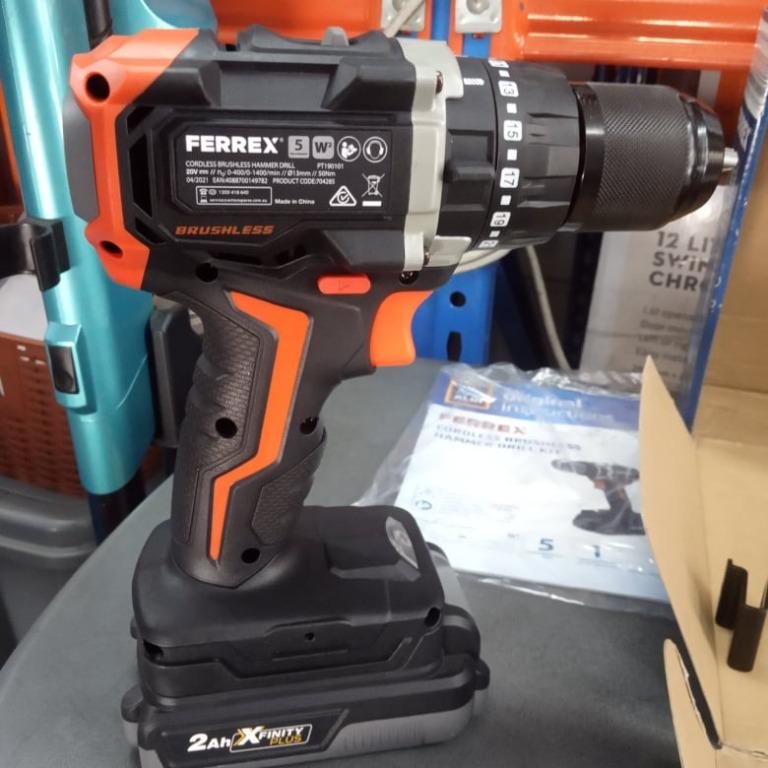 FERREX CORDLESS HAMMER DRILL, Commercial & Industrial, Construction ...