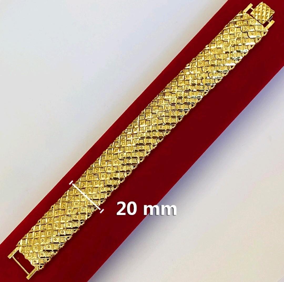 Gelang Tangan Emas Bangkok Puteri Sisik Ikan gold bracelet bangle # ...