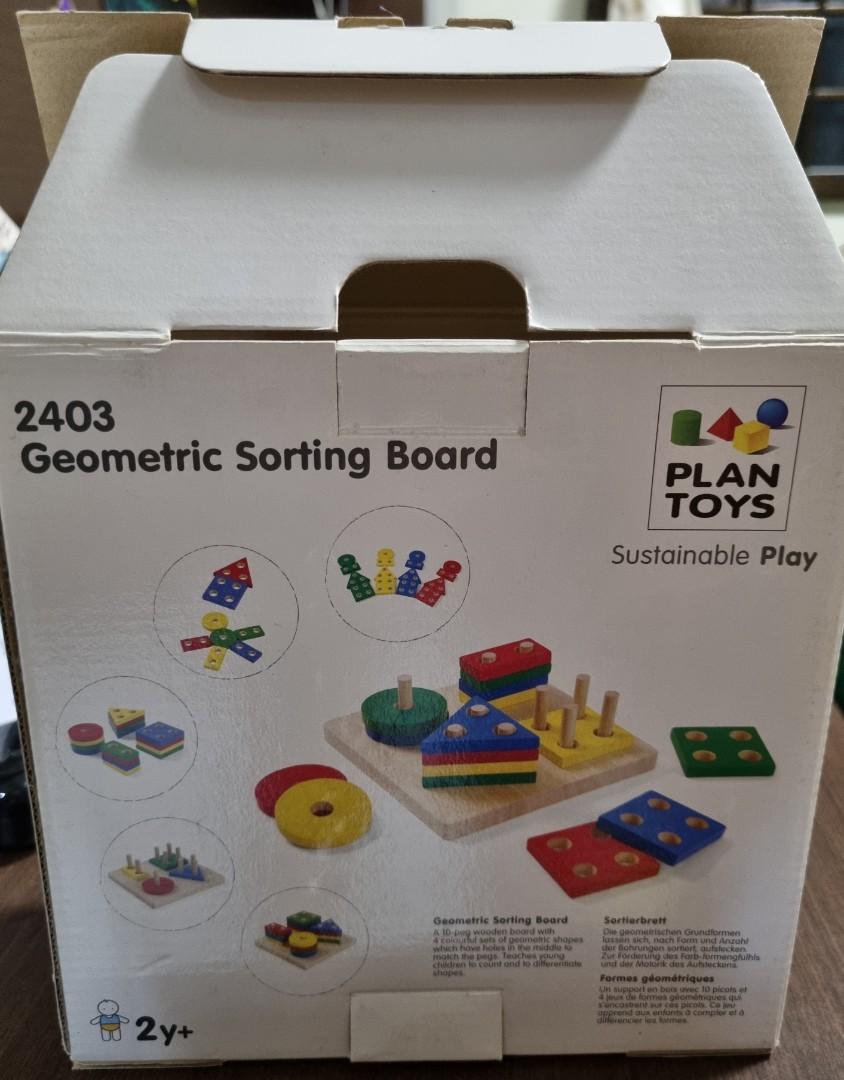 Geometric sorting board(wooden toy), Babies & Kids, Infant Playtime on ...