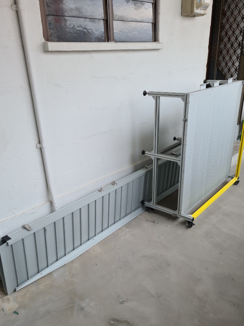 HDB wheel chair ramp (multi steps) - 3pcs, Furniture & Home Living ...