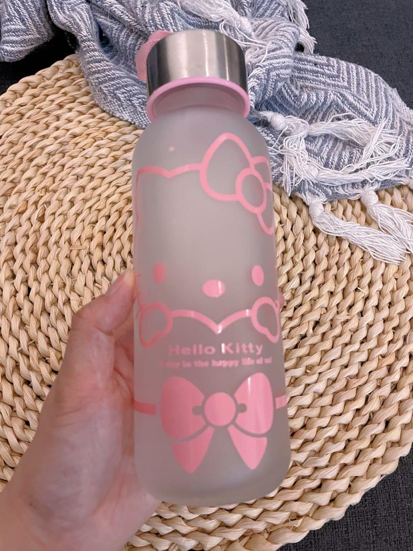 Hello Kitty Glass Bottle 300ml, Furniture & Home Living, Kitchenware & Tableware, Water Bottles ...