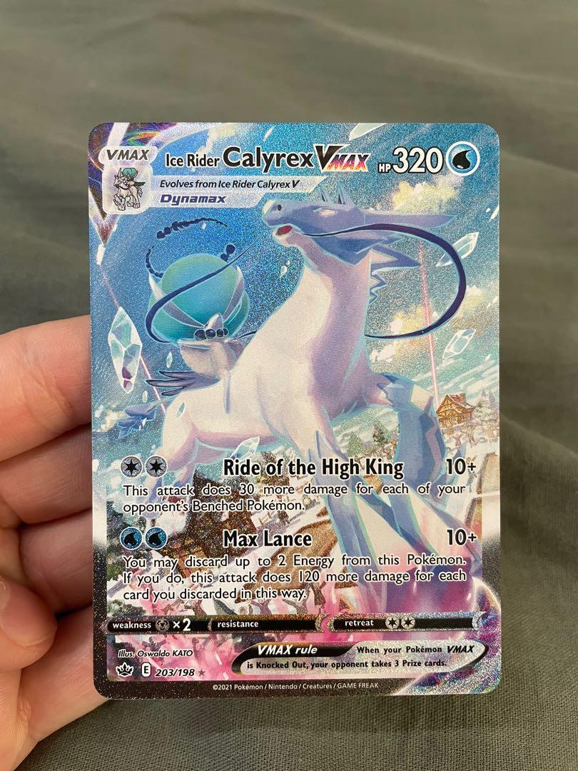 Ice Rider Calyrex VMAX Alternate Art AA, Hobbies & Toys, Toys & Games ...