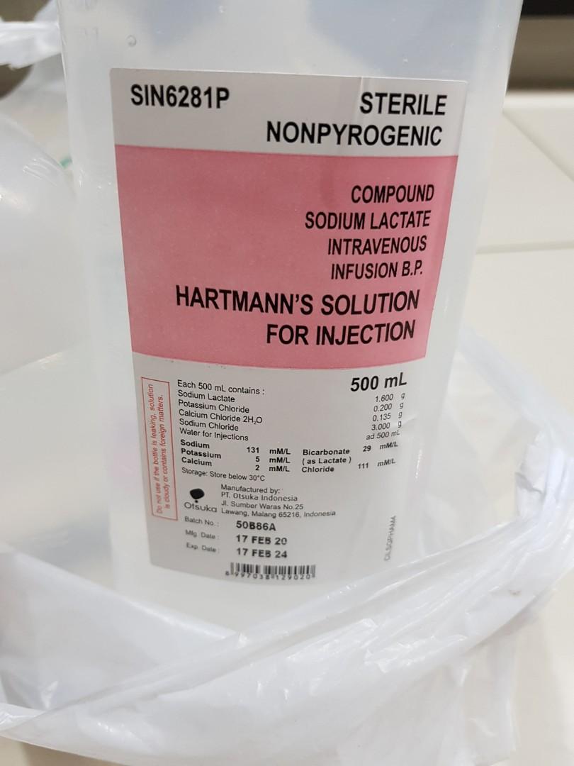 IV fluid(Sterile Nonpyrogenic), Health & Nutrition, Medical Supplies ...