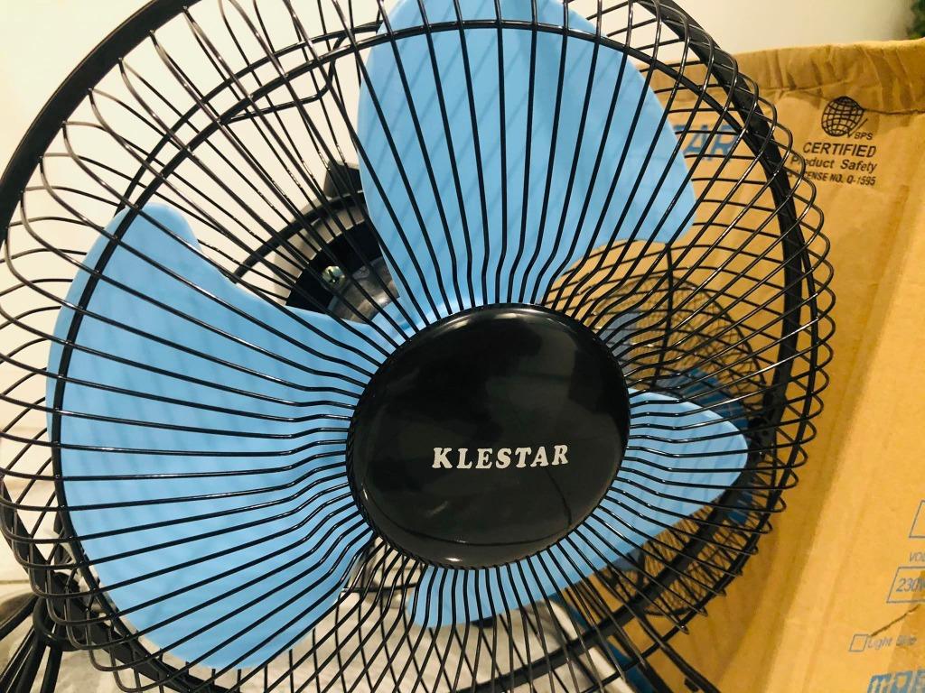 KLESTAR 10" Mini Ground Fan Plastic Blade Black GFP10, Furniture & Home ...
