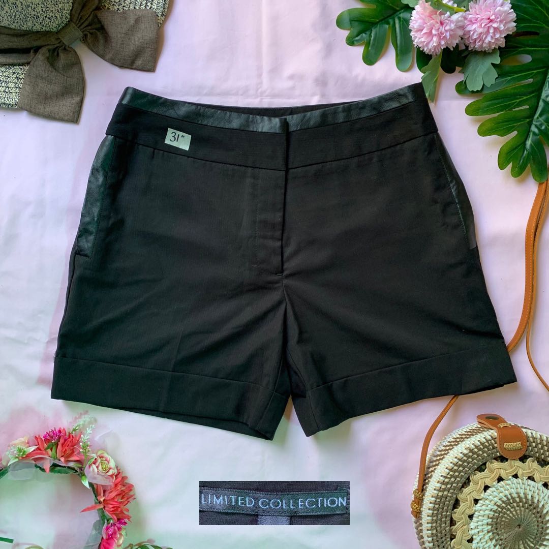 Limited Collection Black Plain Short, Women's Fashion, Bottoms, Shorts ...