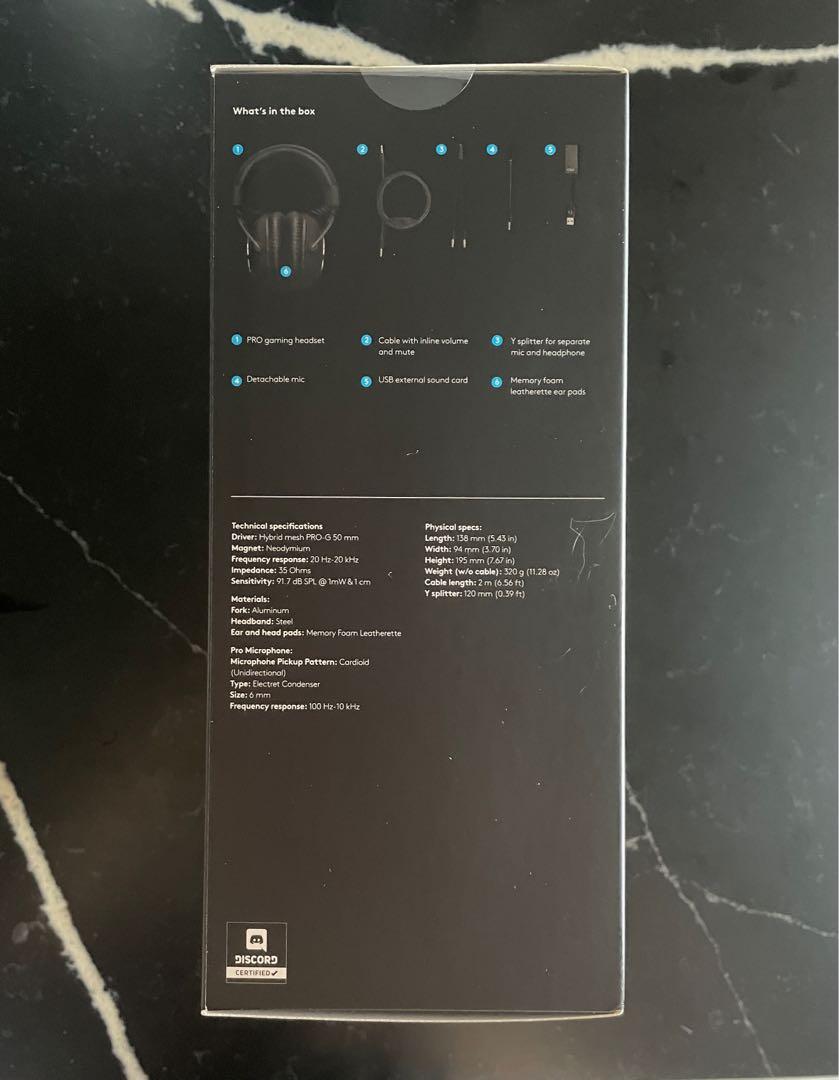 Logitech G Pro Gaming Headset (2nd Gen), Audio, Headphones & Headsets ...