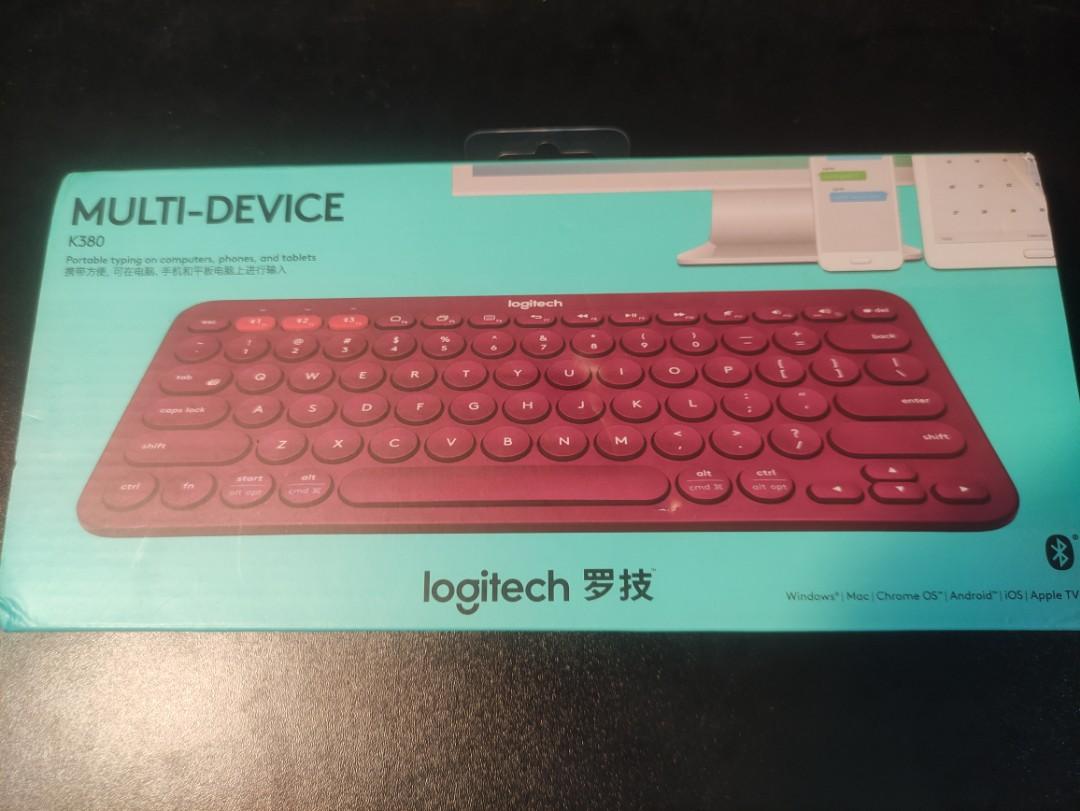 Logitech K380 keyboard (Red)(With box), Computers & Tech, Parts ...