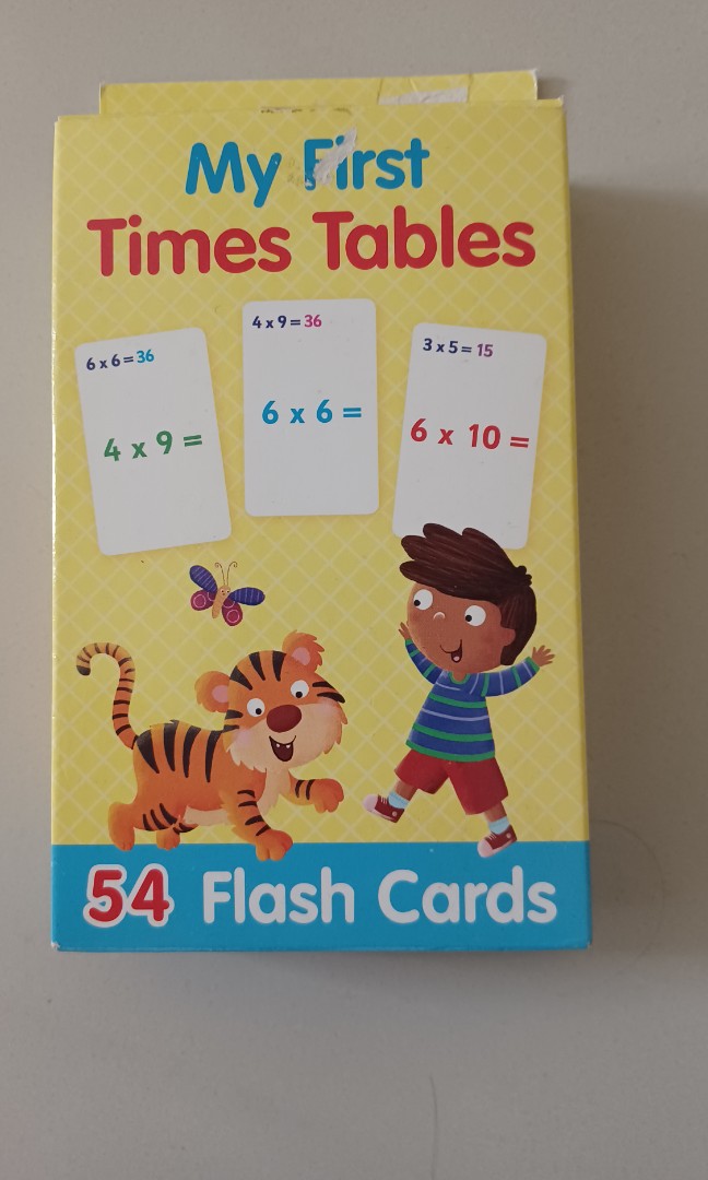 Maths Time table flash cards, Hobbies & Toys, Books & Magazines ...