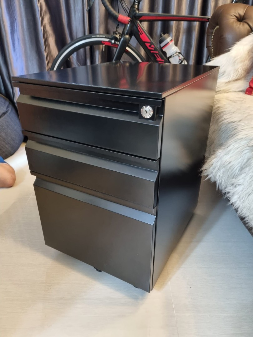 >60% discount Metal cabinet drawer with roller wheels and lock key for ...