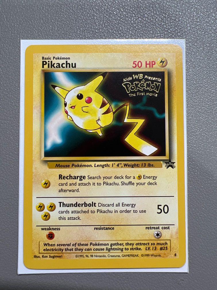 MINT Pokemon TCG Pikachu Stamped First Movie Card, Hobbies & Toys ...