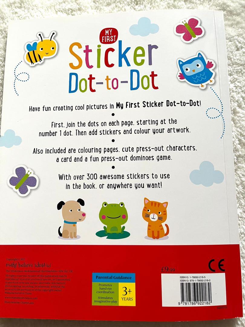 My First Sticker Dot to Dot activity book with card press-outs and over ...