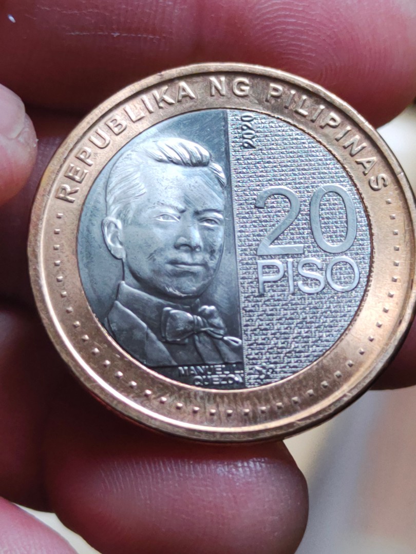 New 20 Peso Coin Manuel Quezon, Hobbies & Toys, Memorabilia ...