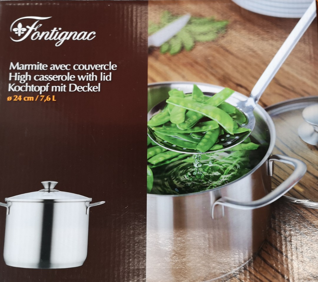 [New全新]Fontignac 不鏽鋼煲 Stainless Steel Cookware, 傢俬＆家居, 廚具和餐具, 炊具及配件 ...