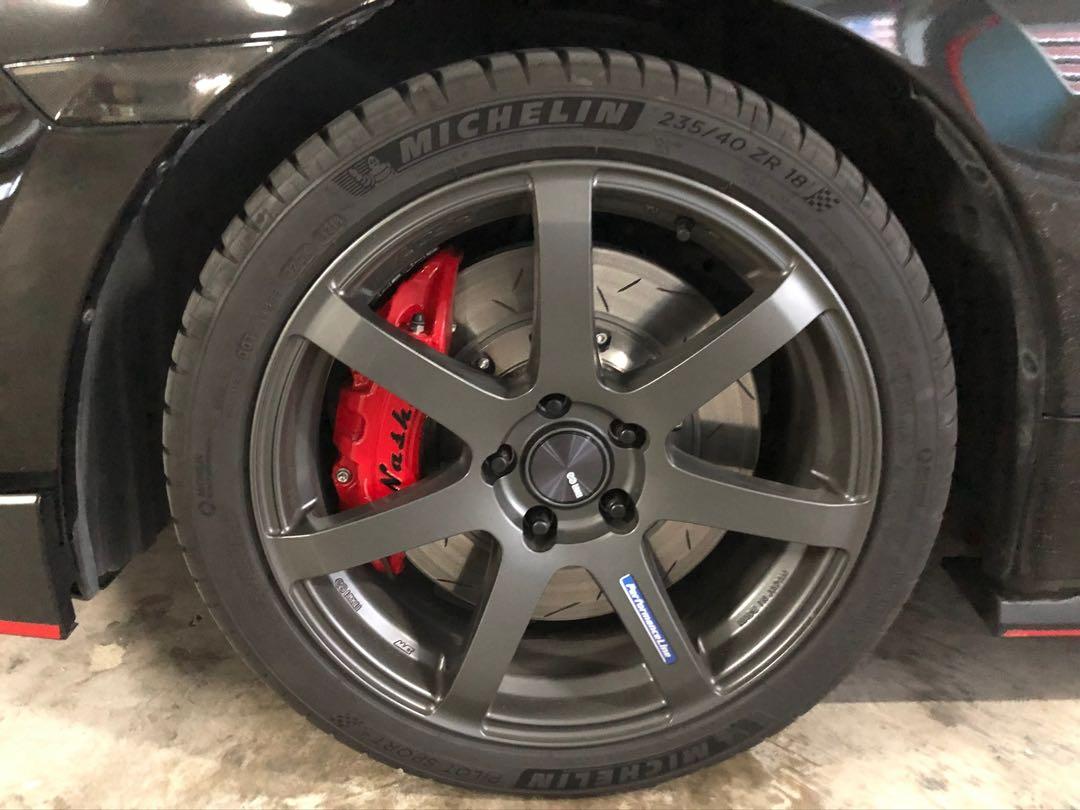 Original Japan made Enkei PF07, 18 inch, Car Accessories, Tyres & Rims on Carousell