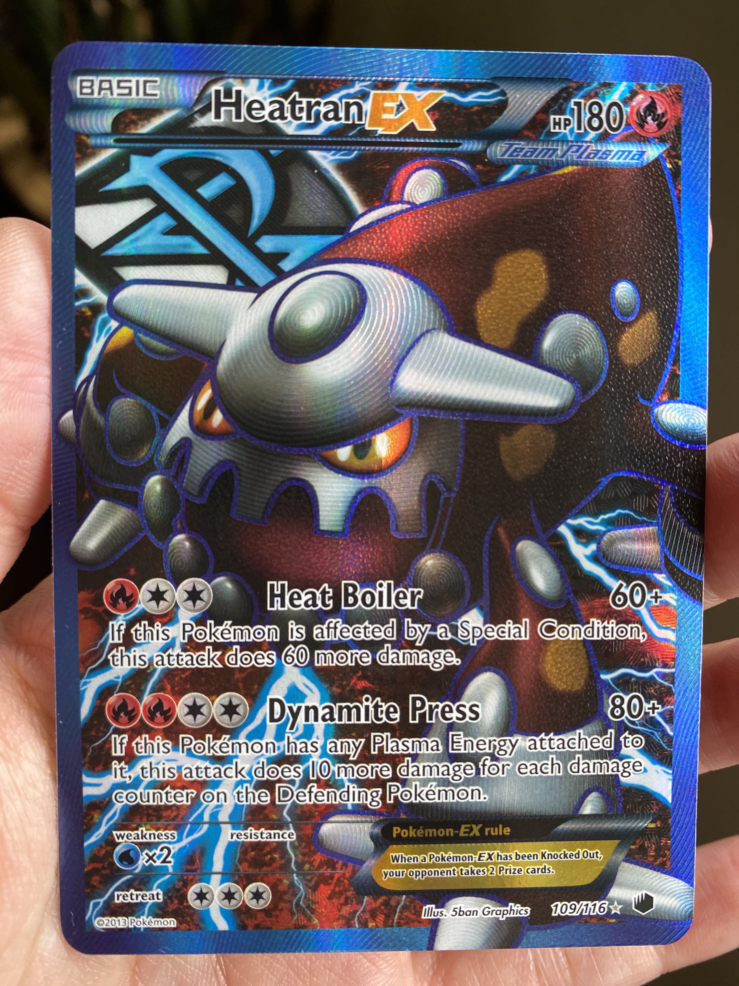 Pokemon card Heatran Ex 109/116, Hobbies & Toys, Toys & Games on Carousell