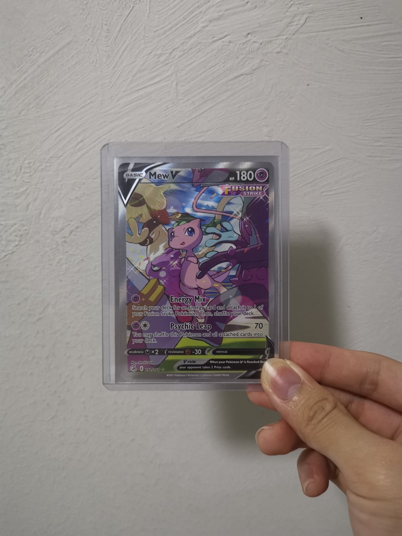 Pokemon TCG Mew V Alternate art Fusion Strike, Hobbies & Toys, Toys & Games on Carousell