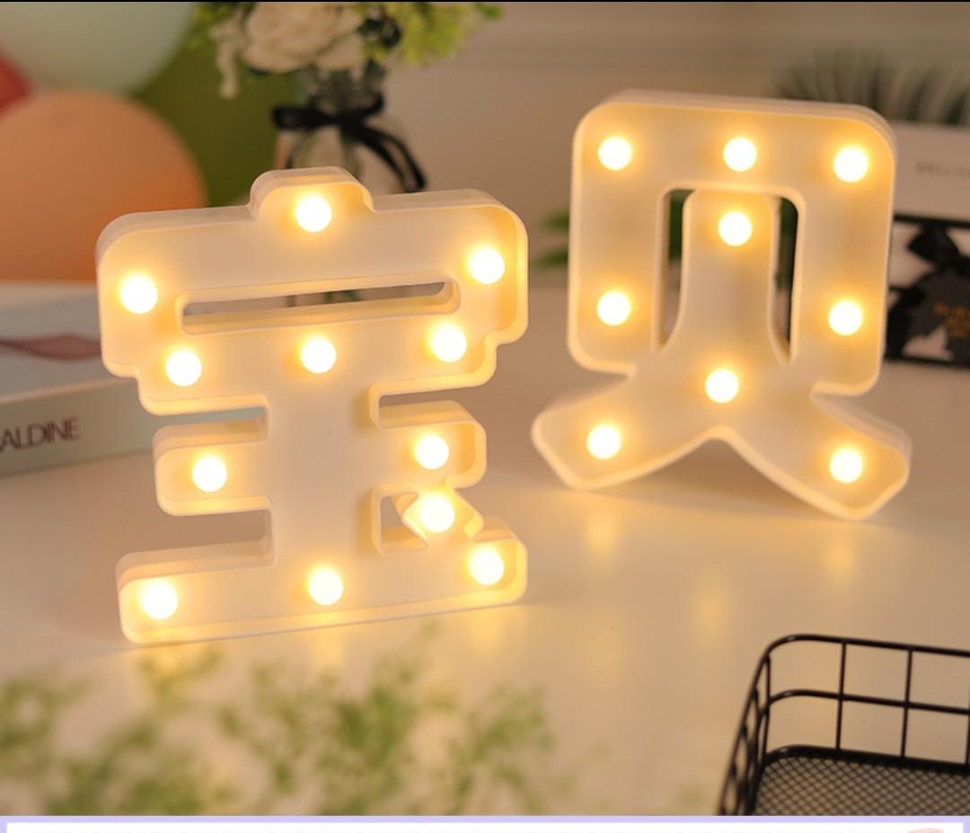 Proposal Led Word Light, Furniture & Home Living, Lighting & Fans ...