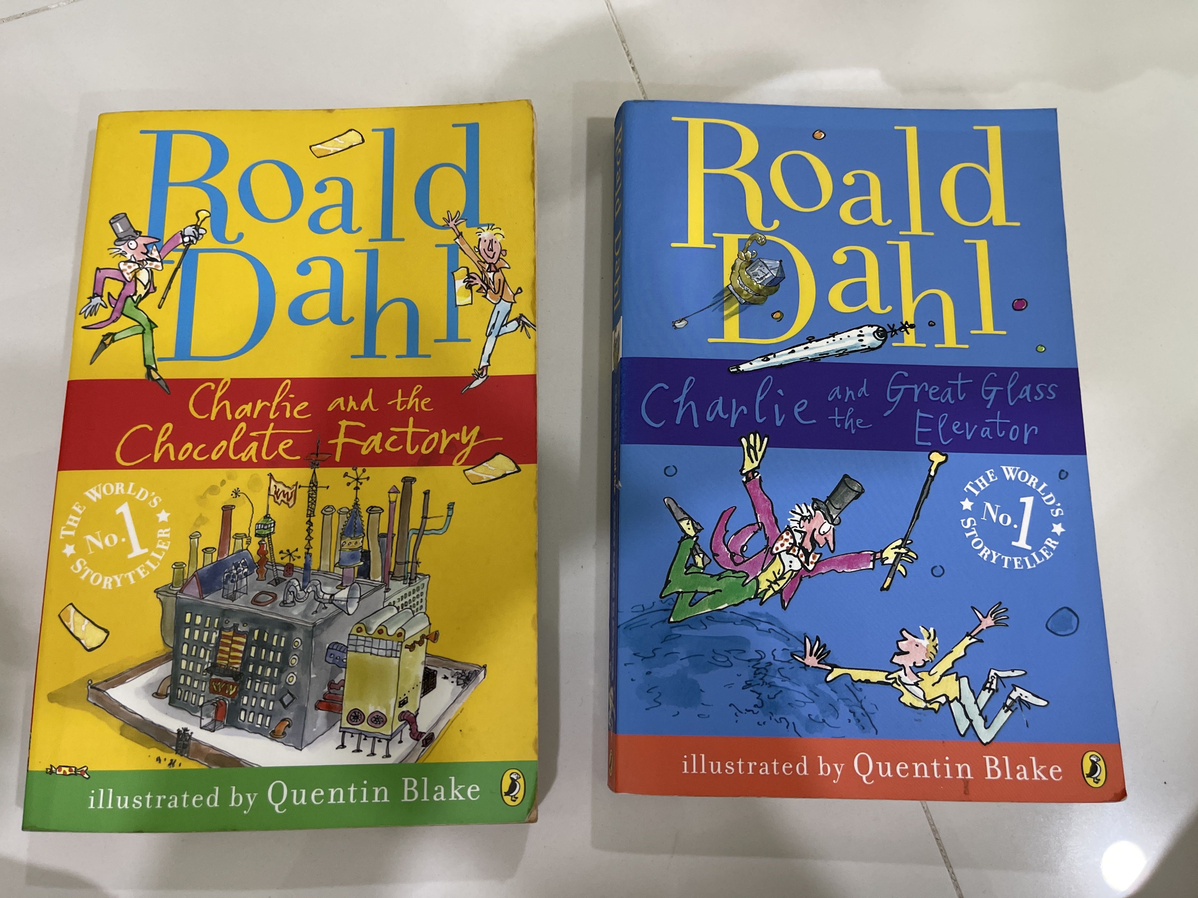 Roald Dahl Charlie and the Chocolate Factory + Great Glass Elevator ...