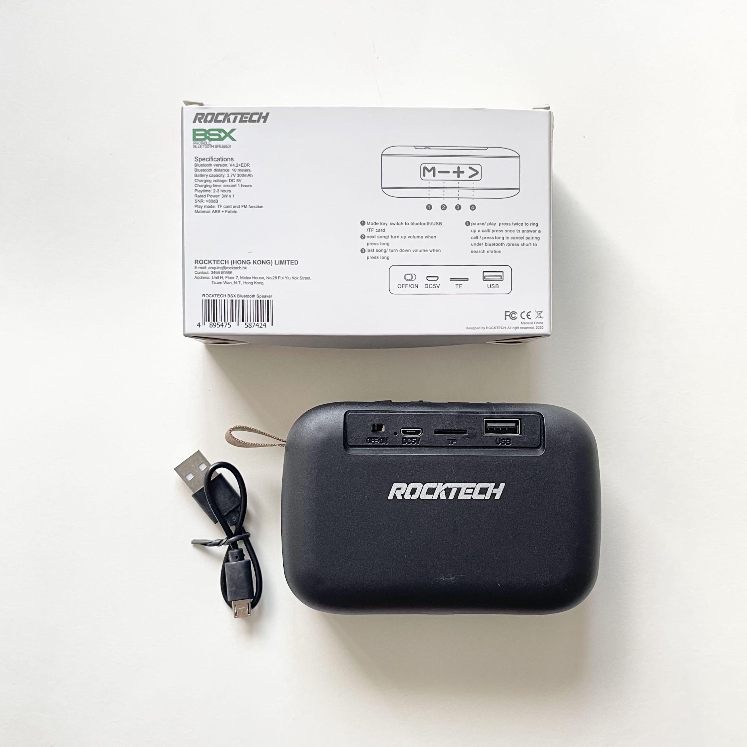 ROCKTECH BSX Portable Bluetooth Waterproof Speaker, 電腦＆科技, 電腦周邊及配件, 其他 - Carousell