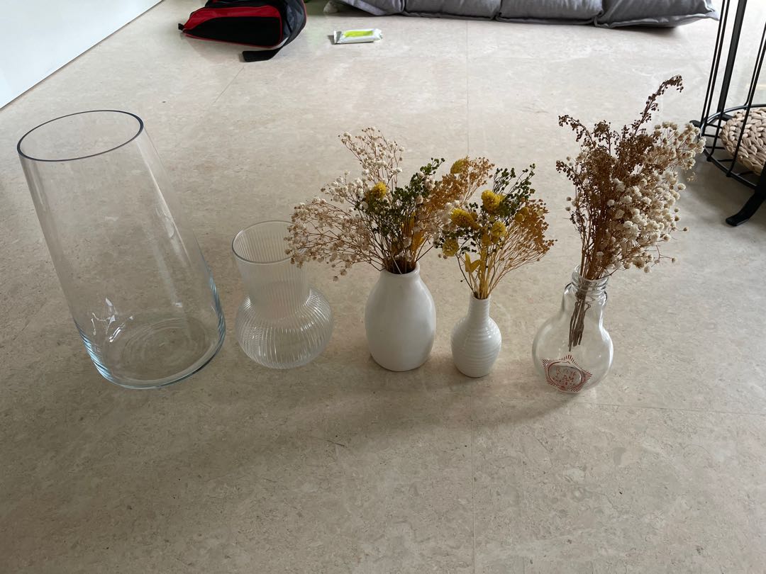 Set of 5 vases, Furniture & Home Living, Home Decor, Vases & Decorative ...