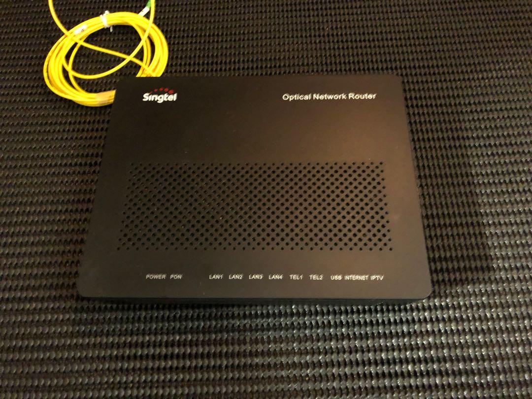 Singtel fibre modem and router, Computers & Tech, Parts & Accessories ...