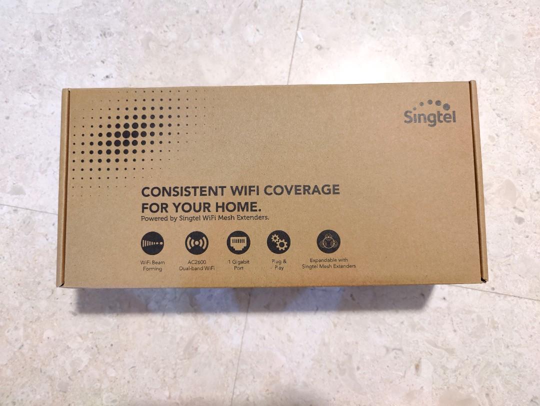 Singtel Mesh Range Wifi Wi-Fi Extender v2 Router Modem, Computers ...