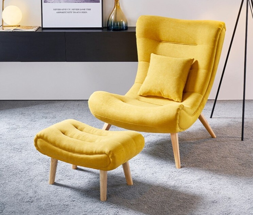 Snail Style Lounge Chair with Footrest, Furniture & Home Living ...