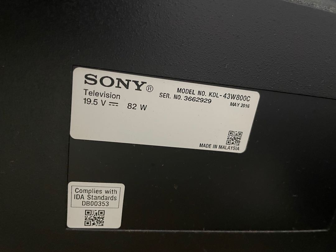 Sony KDL-43W800C, TV & Home Appliances, TV & Entertainment, TV on Carousell