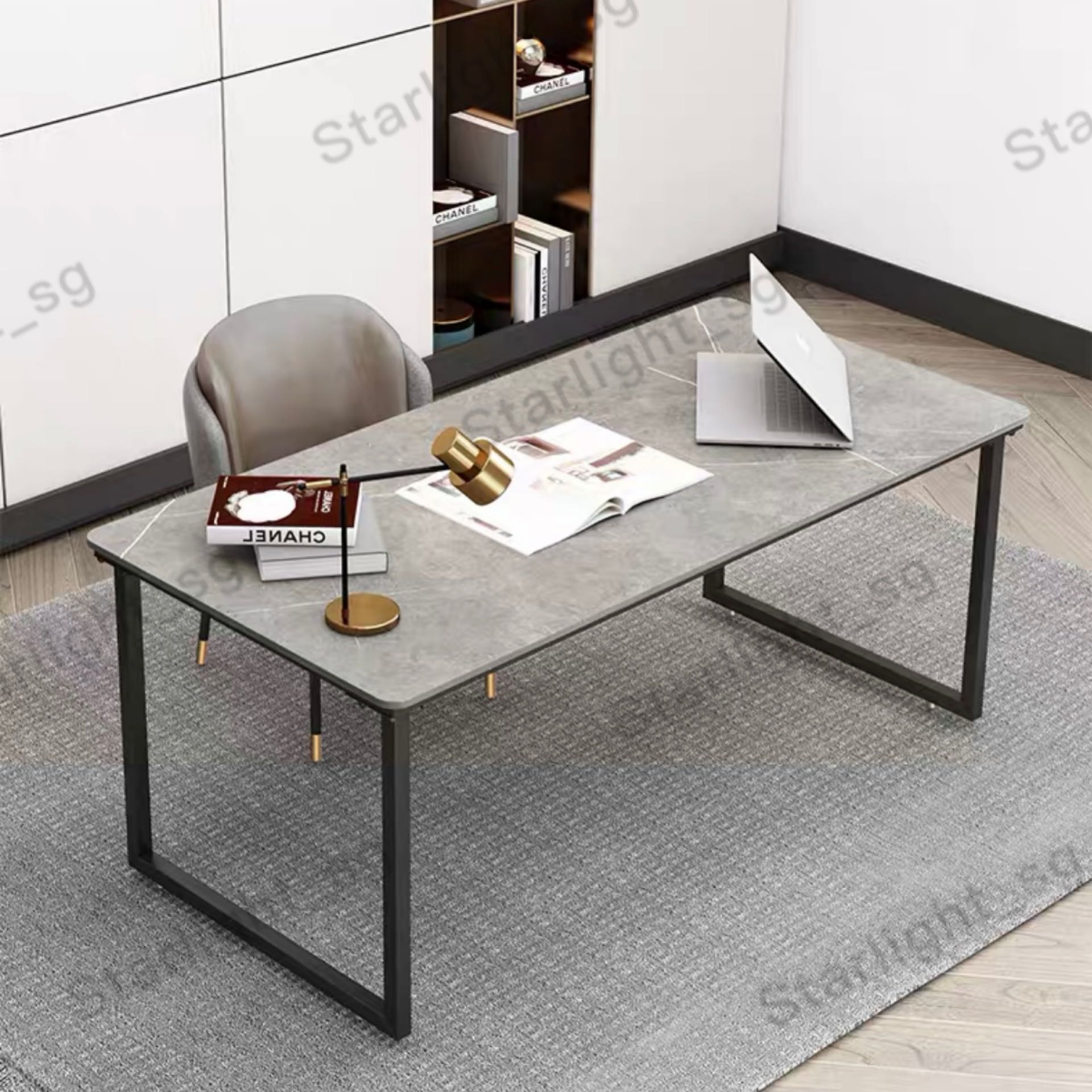 Study Table Sintered Stone Marble Design Office Table Computer Table ...