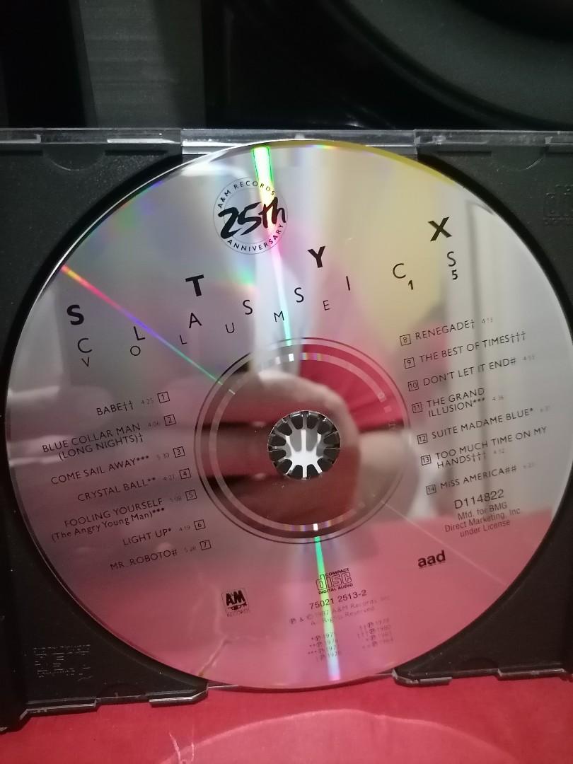 STYX CLASSICS VOLUME 15, Hobbies & Toys, Music & Media, CDs & DVDs on ...