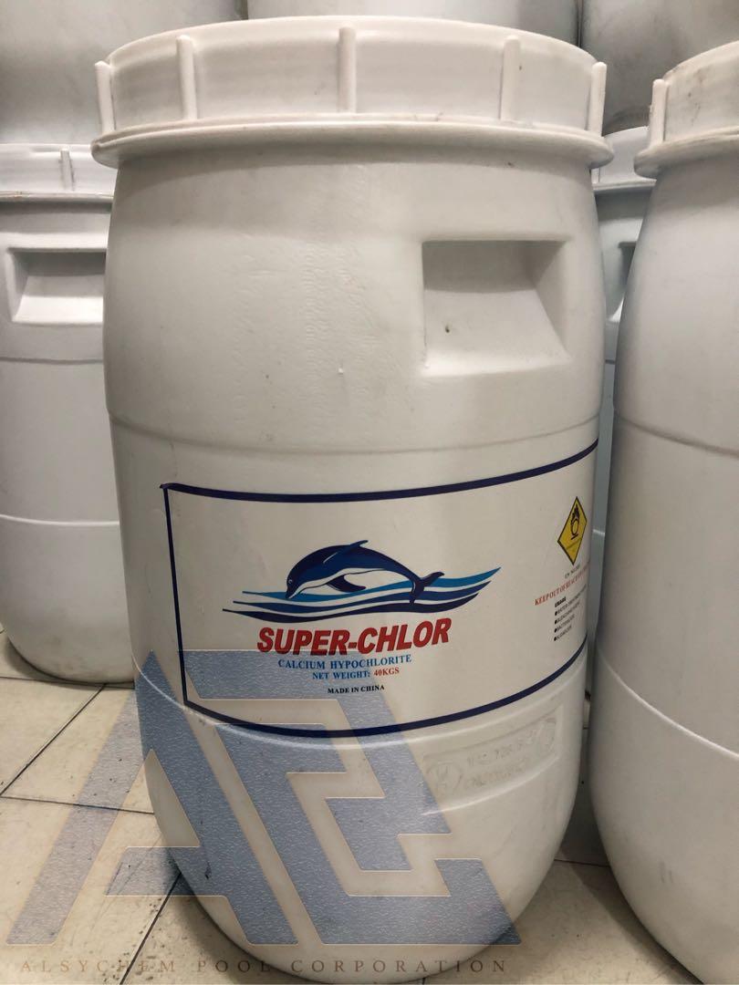 Superchlor China Chlorine 40kgs, Looking For on Carousell