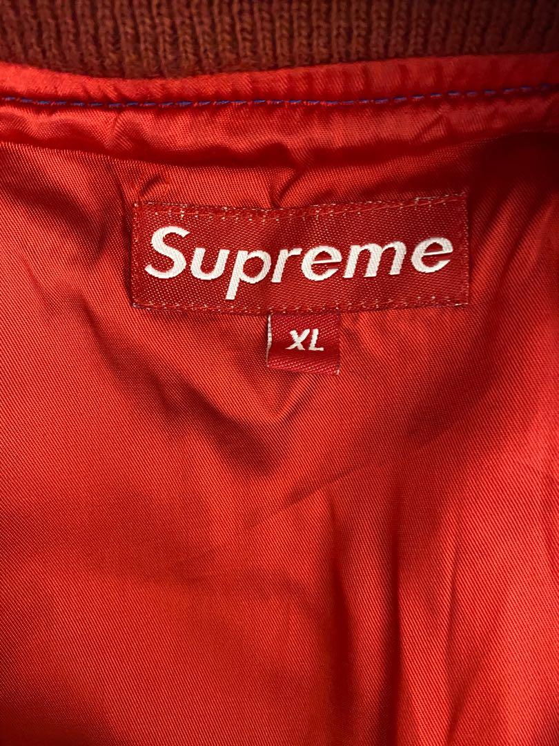 Supreme varsity jacket baseball stadium 棒球褸, 男裝, 外套及戶外衣服 - Carousell